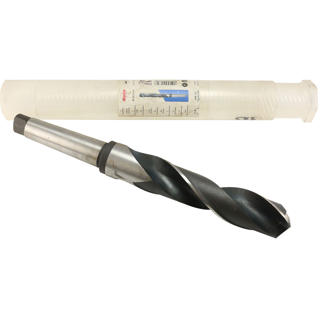 42mm HSS Taper Shank Drill - Ruko (Boxed) - Sheffield Tooling Company